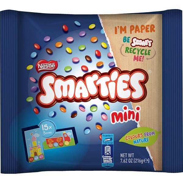 Mini Κουφετάκια Γάλακτος Smarties Nestle (216g) σε ΠΡΟΣΦΟΡΑ ...