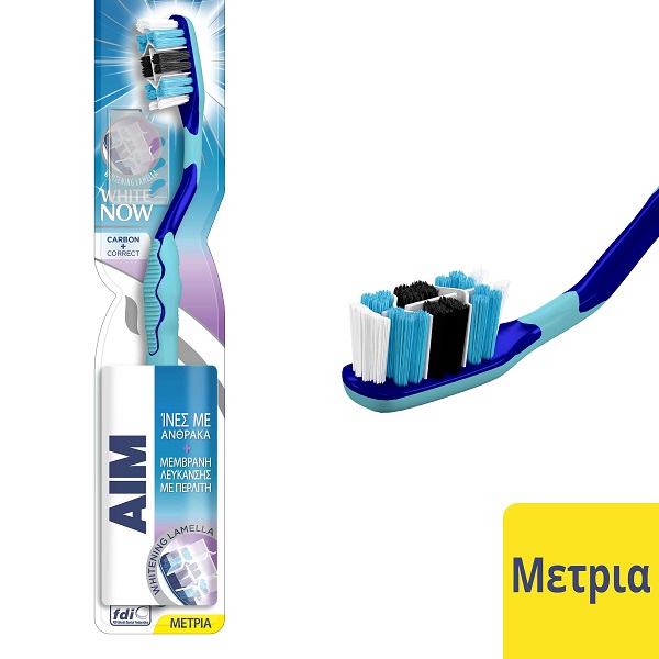 Οδοντόβουρτσα White now CC Μέτρια Aim (1 τεμ) σε ΠΡΟΣΦΟΡΑ ...