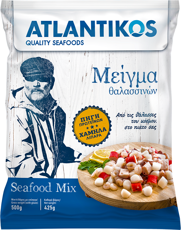 Cocktail Θαλασσινών Κατεψυγμένα Atlantikos (425g) σε ΠΡΟΣΦΟΡΑ ...