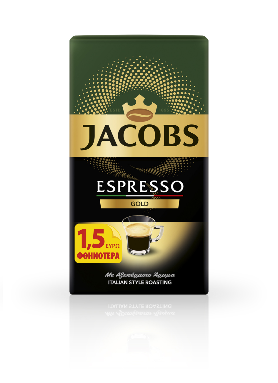 Καφές Espresso Gold Jacobs (250 g) -1.5€ σε ΠΡΟΣΦΟΡΑ - Supermarket24.gr
